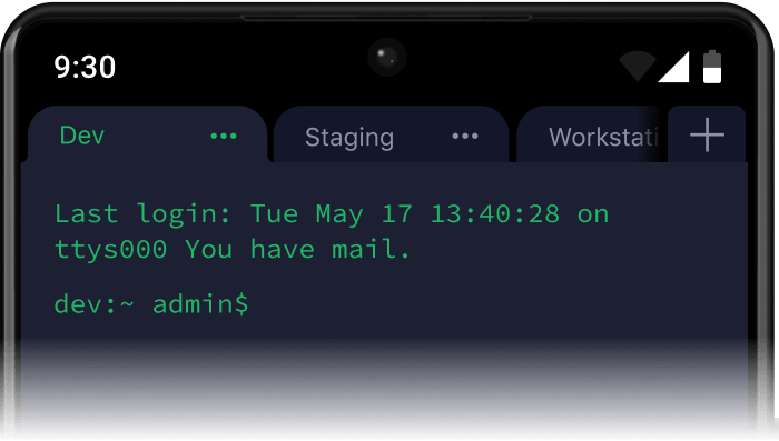 Free SSH client for Android